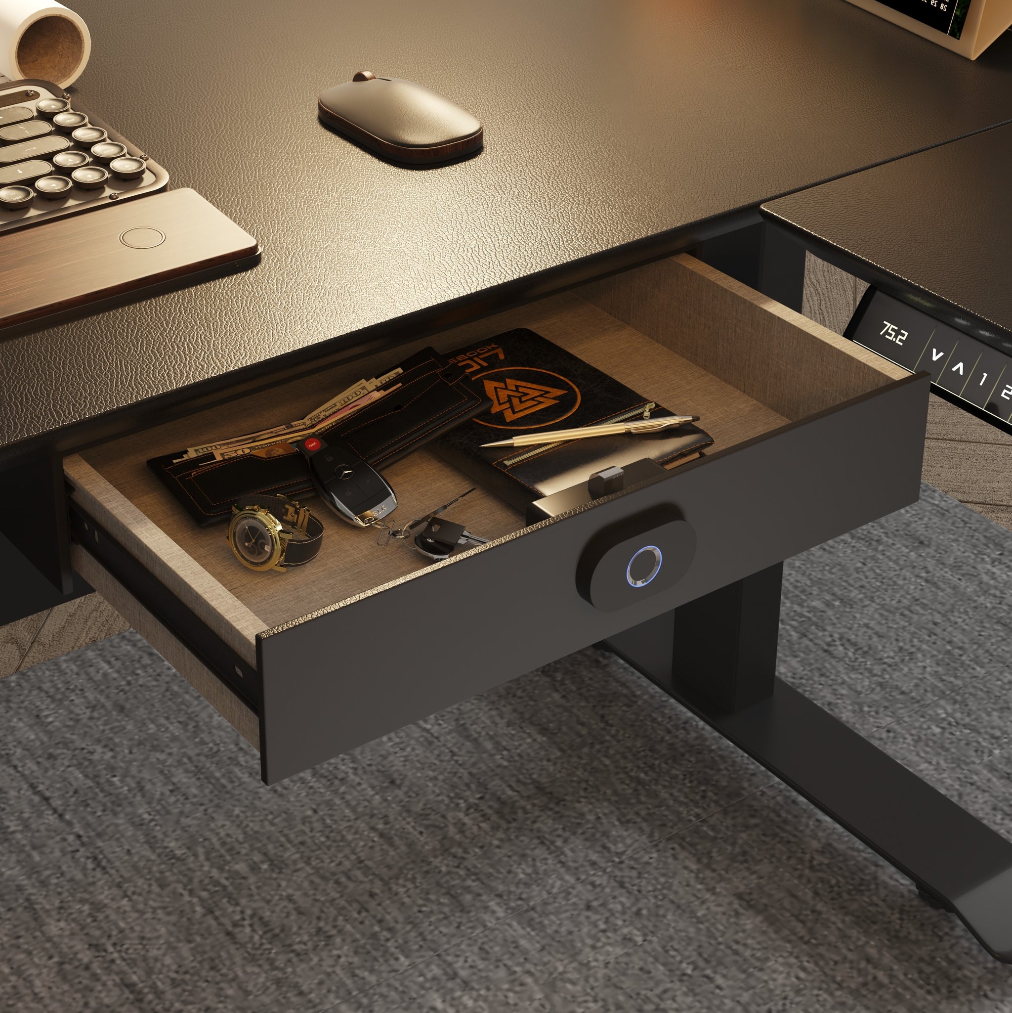 Rex Stone Adjustable Standing Desks - LEVO Standing Desk
